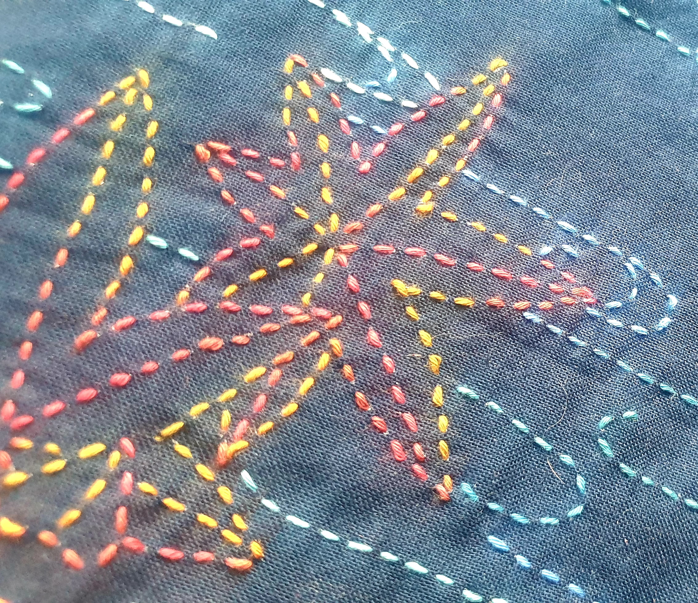 Slow stitching inspired by nature